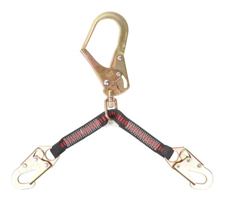 KStrong® Work Positioning Device Web Assembly with Swivel Rebar Hook and Snap Hooks (ANSI ...